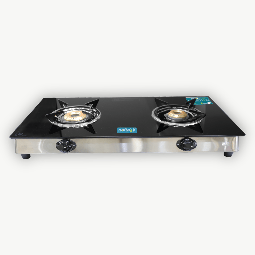 Glass Top Gas Stove 2 Burner - Nolta
