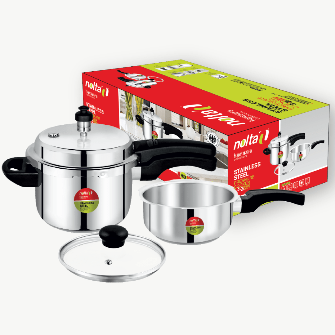 SS Pressure Cooker 3L + 2L Combo - Nolta